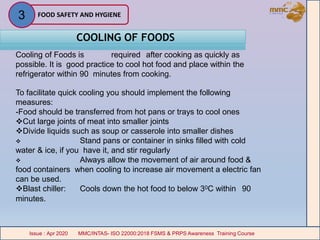 FOOD SAFETY AND HYEGIENE AWARENESS TRAINING | PPT