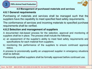 ISO 22000 Requirements Documentation Training | PPT