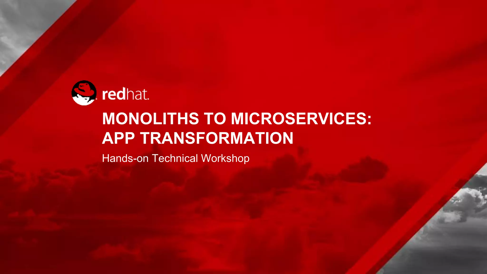 App Mod 03 Monoliths To Microservices With Java Ee And Spring Boot Ppt