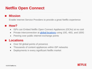 Netflix Open Connect: Delivering Internet TV to the world | PPT