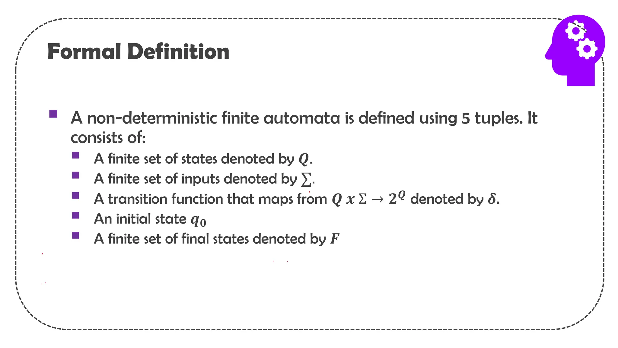 Non Deterministic Finite Automata (NFA) Lecture | PPT
