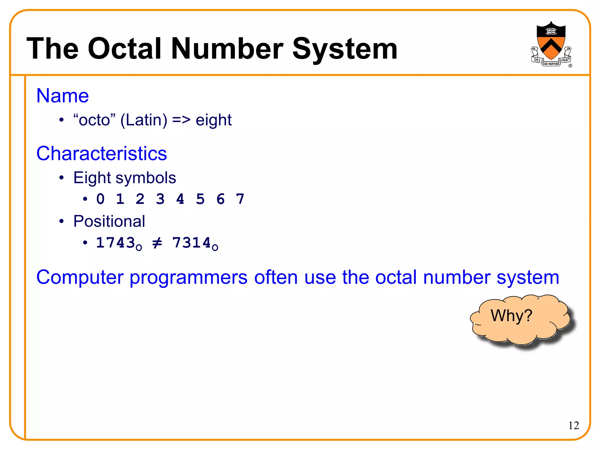 NumberSystems.pptx | Programming Languages | Computing