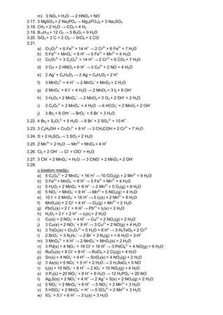 03 oksidacijski broj i redoks jednadzbe | PDF