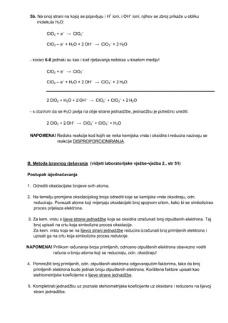 03 oksidacijski broj i redoks jednadzbe | PDF