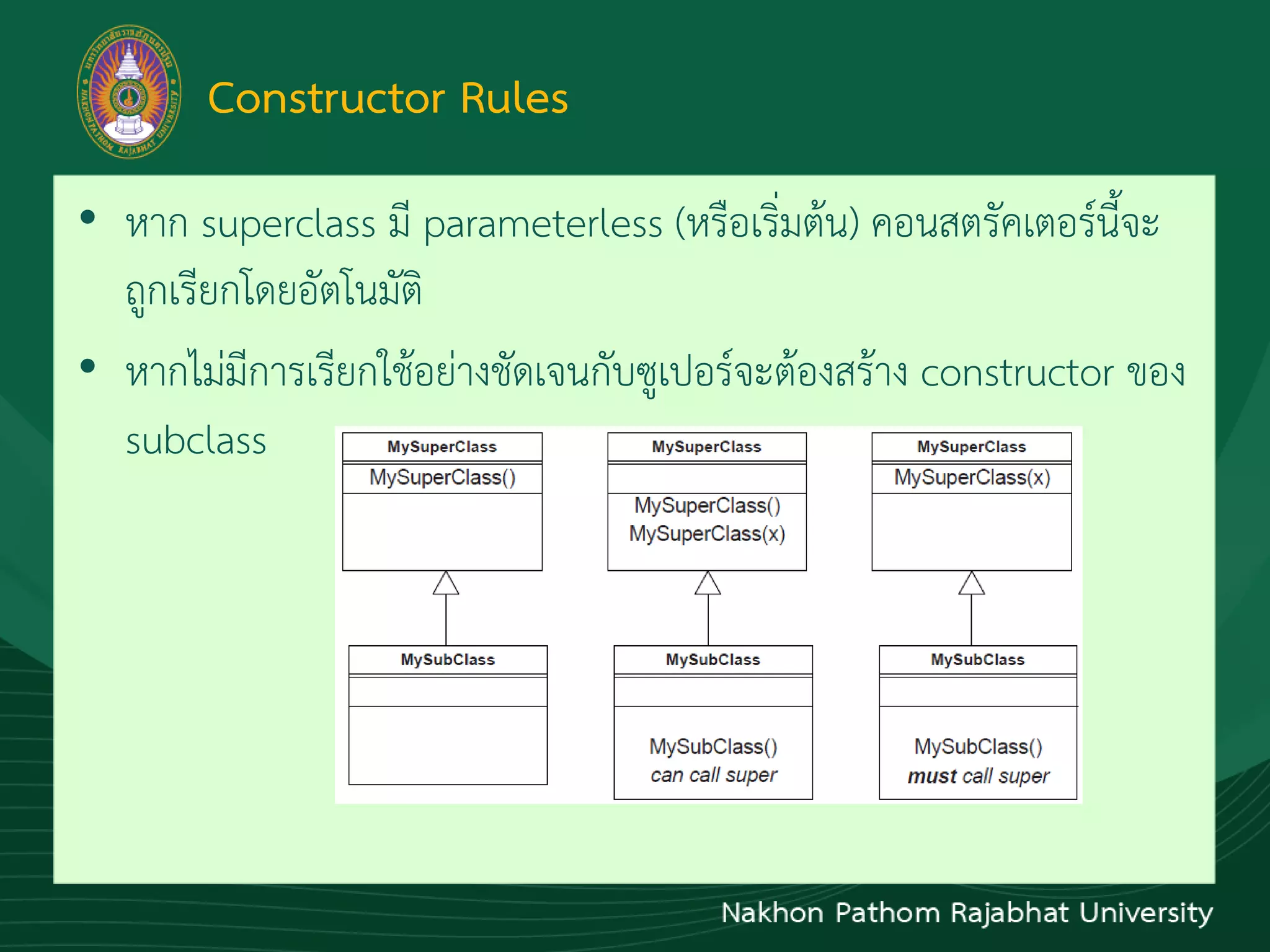Inheritance And Method Overriding | Ppt