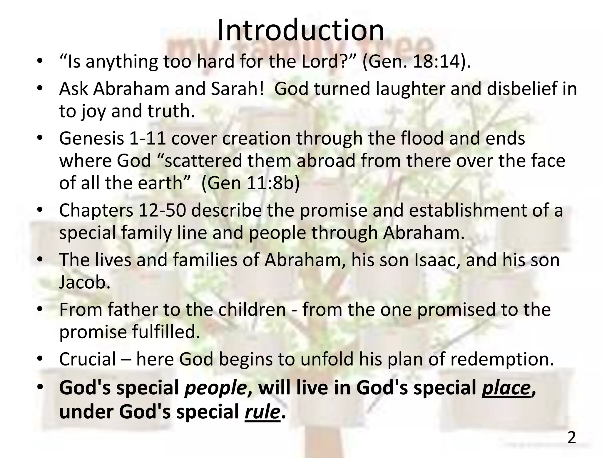 Session 03 Old Testament Overview - Genesis 12-50 | PPTX