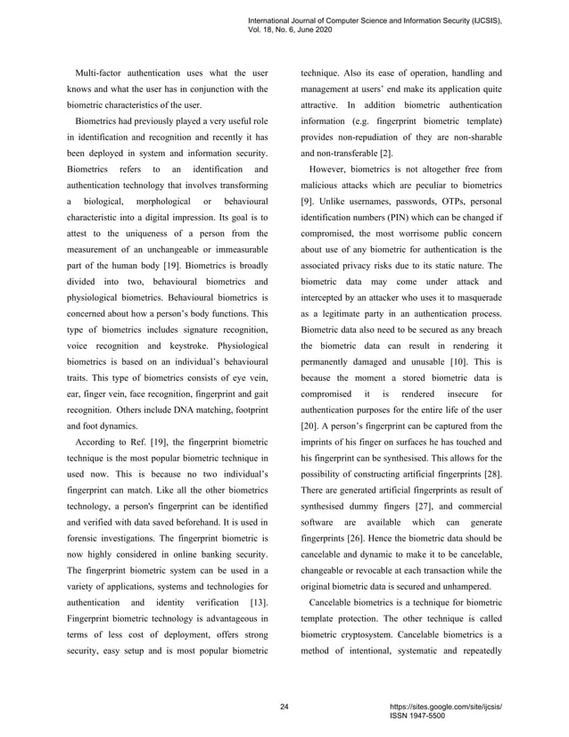 A Cancelable Biometric Based Security Protocol For Online Banking System Pdf 