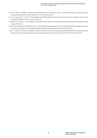 Optimization of Resource Allocation Strategy Using Modified PSO in Cloud Environment | PDF