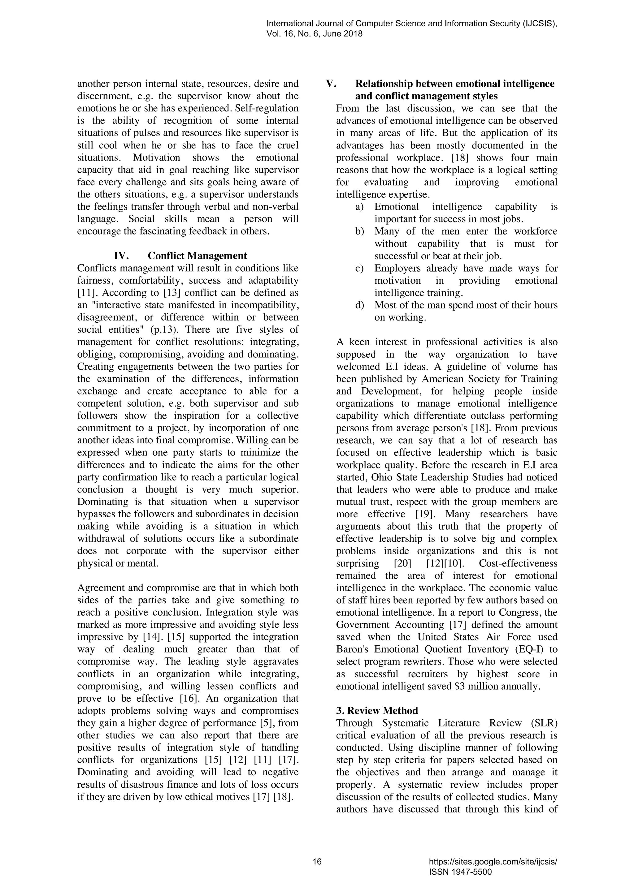 A Review of Emotional Intelligence and Conflict Management Styles ...