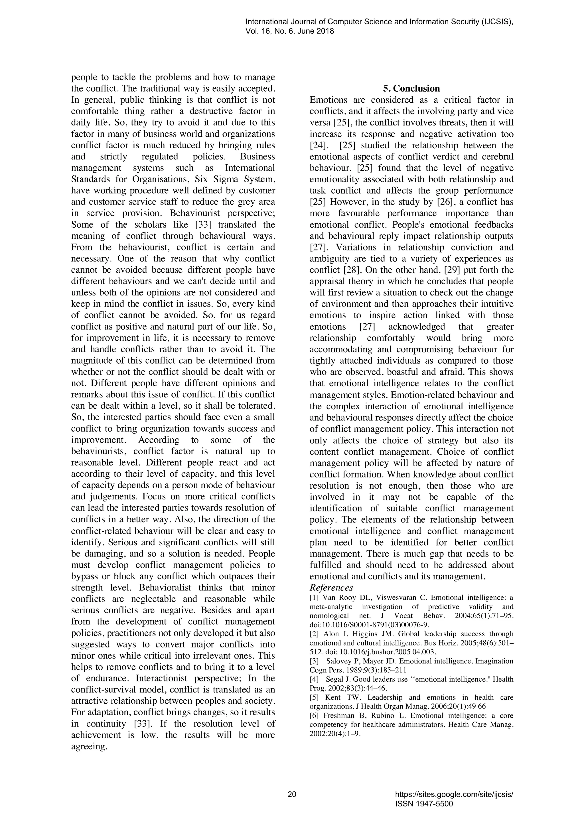 A Review of Emotional Intelligence and Conflict Management Styles ...