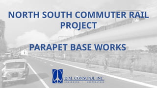 Parapet Base construction methodology presentation | PPT
