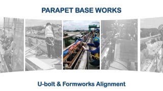 Parapet Base construction methodology presentation | PPTX