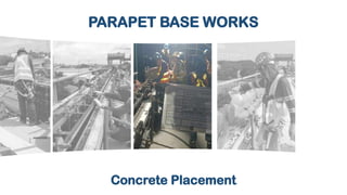 Parapet Base construction methodology presentation | PPTX