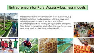 Partnerships and youth entrepreneurs to scale agroecology | PPT