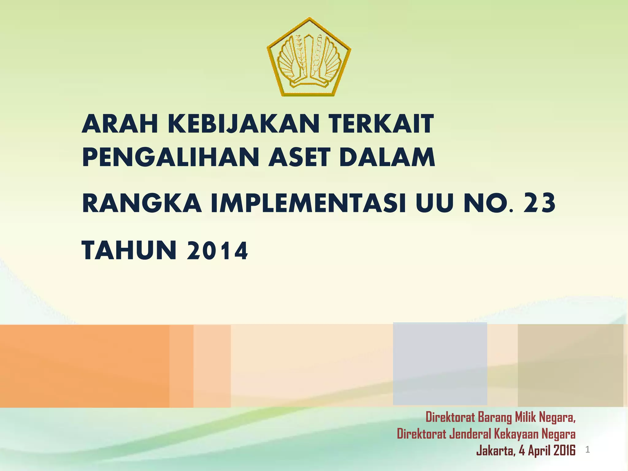 pengalihan sarana prasarana aset bidang kelautan dan perikanan | PDF