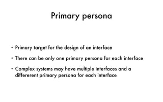 Personas in Interaction Design | PDF