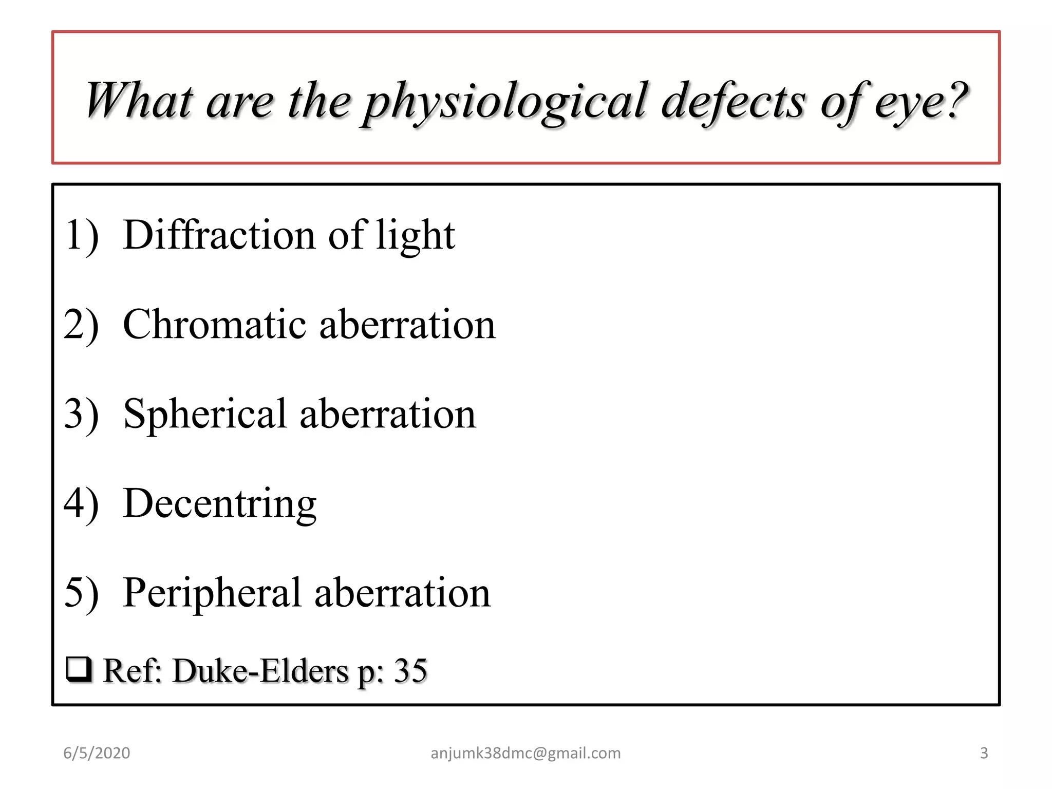 03 physiological optical defects | PPTX