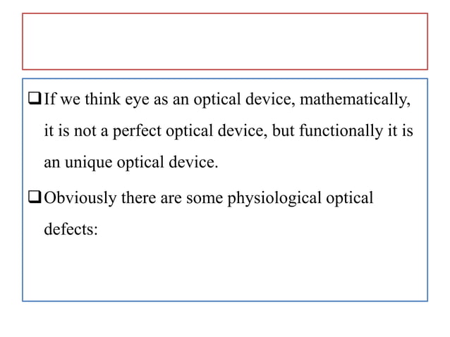 03 physiological optical defects | PPTX | Photography | Arts and Crafts