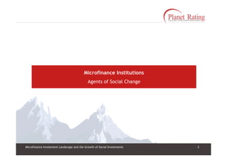 Evolution of Microfinanance Investment Landscape and Reasons behind the ...