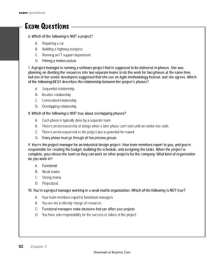 03 pmp project management processes exam | PDF