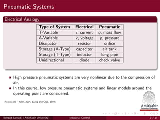 Industrial Control Systems - Pneumatic Systems | PPT
