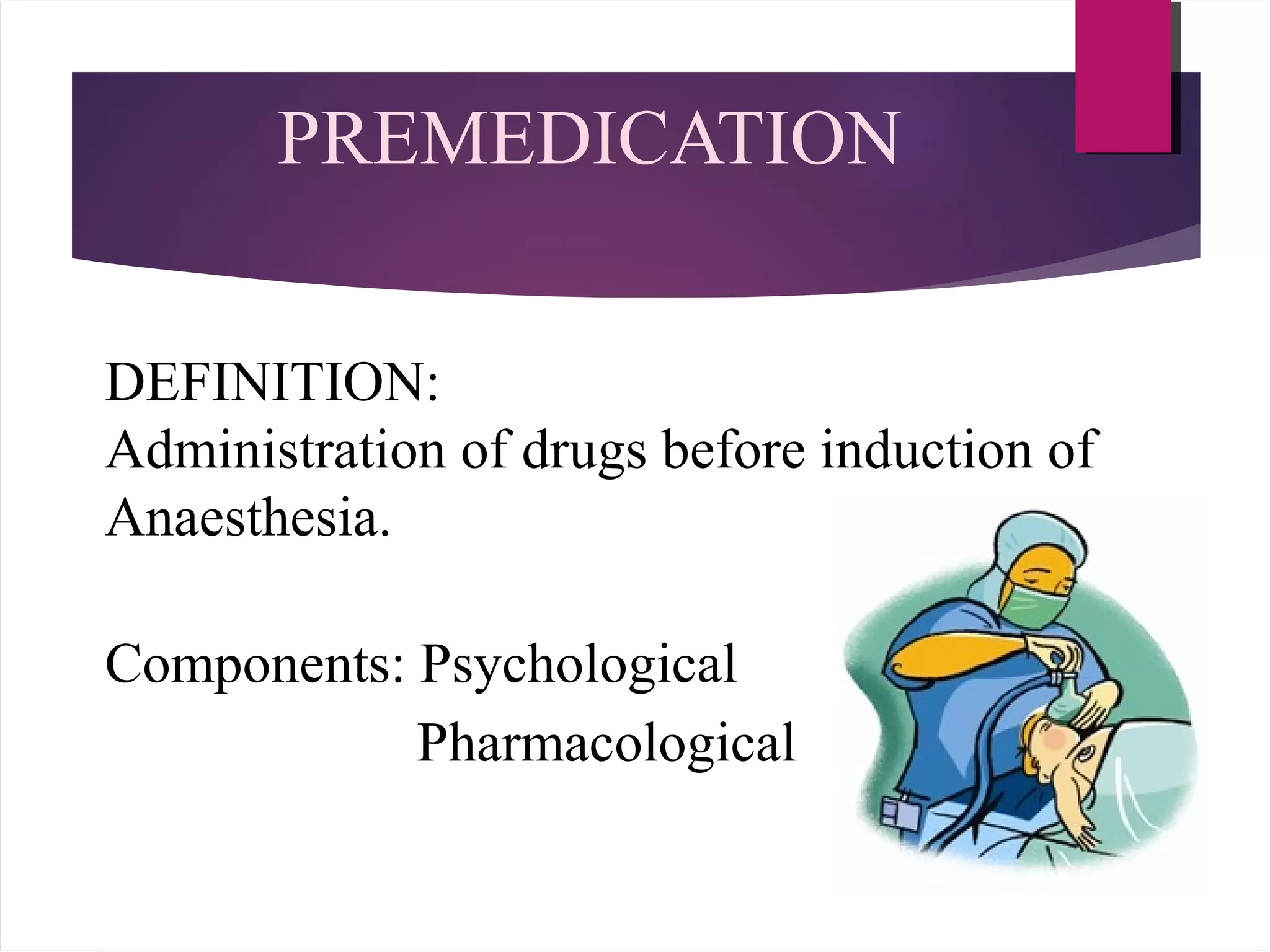 premedication | PPT