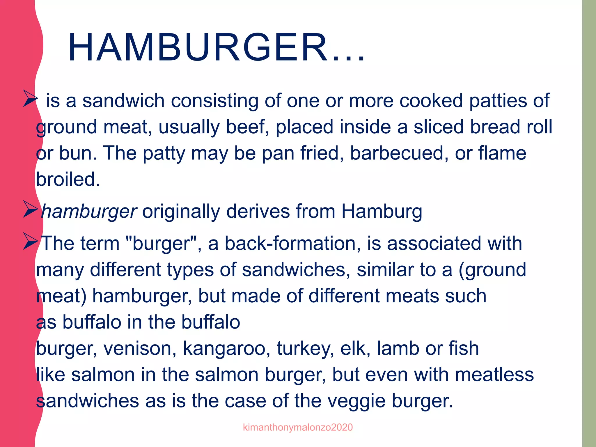 03 preparation of hot sandwich (hamburger) | PPTX