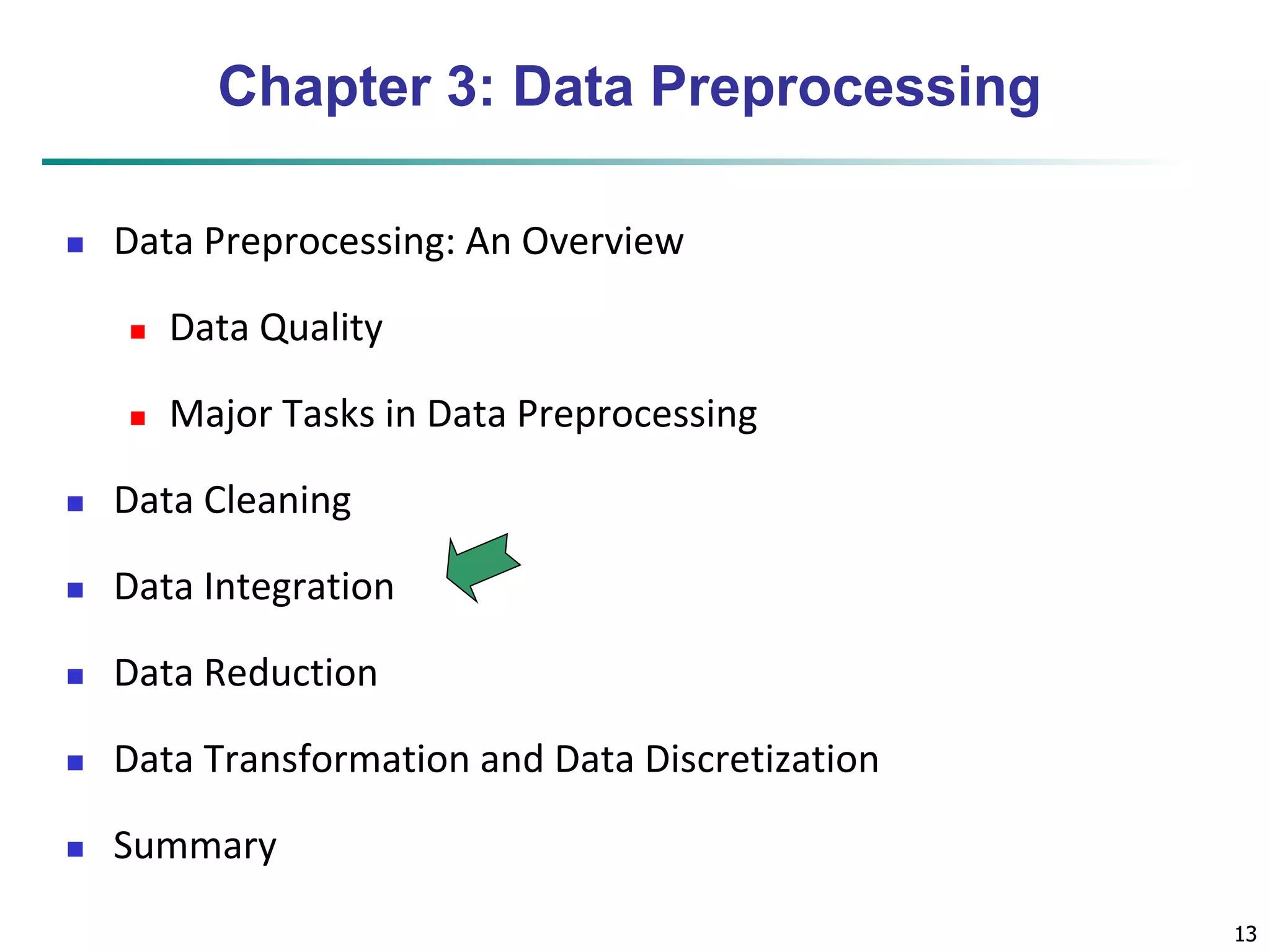 Data Mining Concepts And Techniques 3rd Ed Chapter 3 Preprocessing Ppt 
