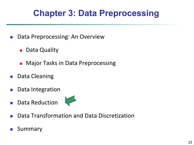 Data Mining Concepts And Techniques 3rd Ed Chapter 3 Preprocessing Ppt