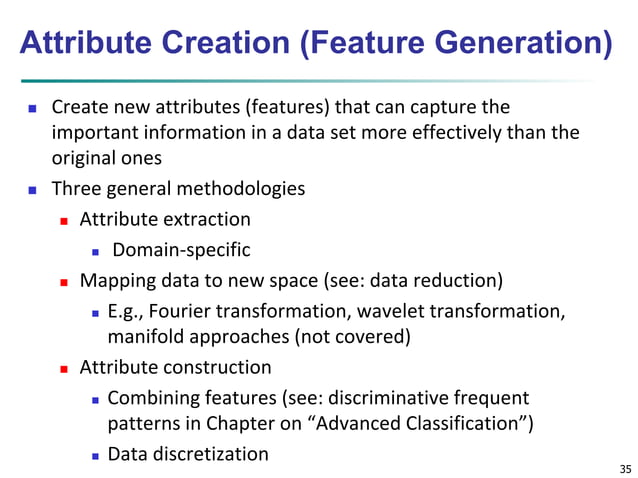 Data Mining: Concepts and Techniques (3rd ed.) - Chapter 3 ...