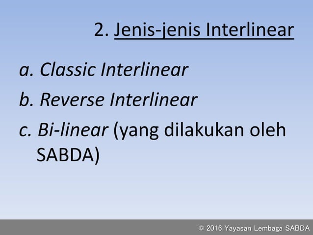 (Bible) Interlinear | PPTX