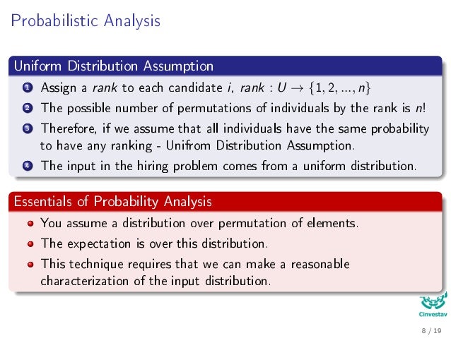 Probabilistic analysis of algorithms - Alchetron, the free social encyclopedia