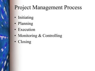 03 project management process | PPTX