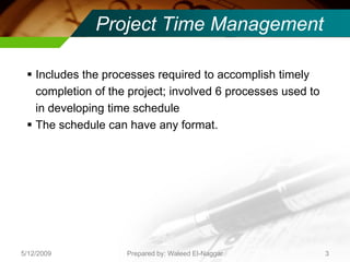 03 project time managment | PPT