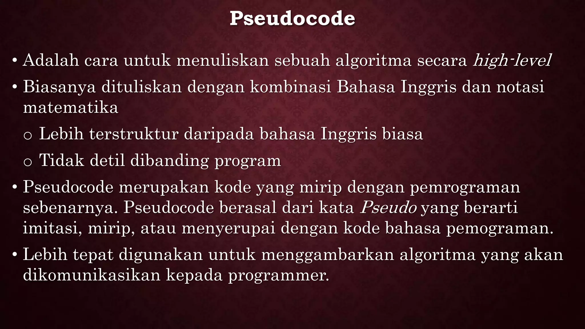 03 pseudocode | PPSX