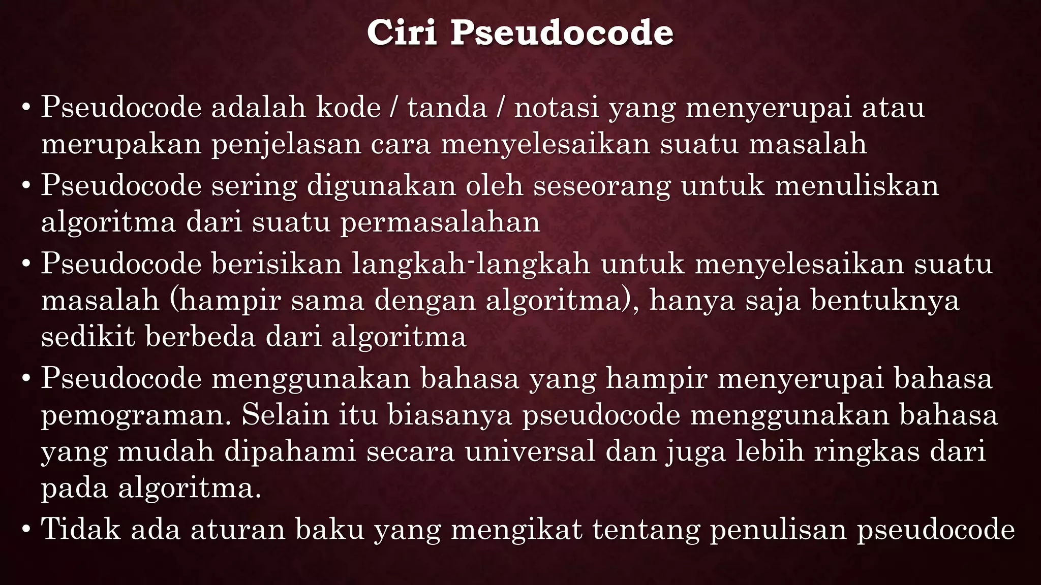 03 pseudocode | PPSX