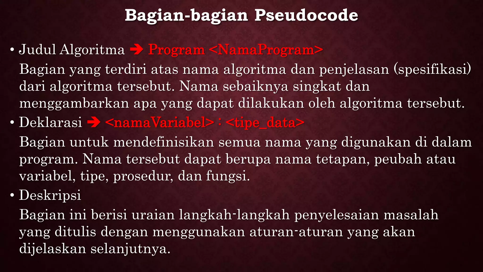 03 pseudocode | PPSX