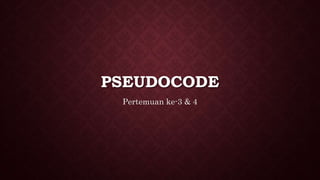 03 pseudocode | PPSX
