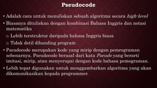 03 pseudocode | PPSX