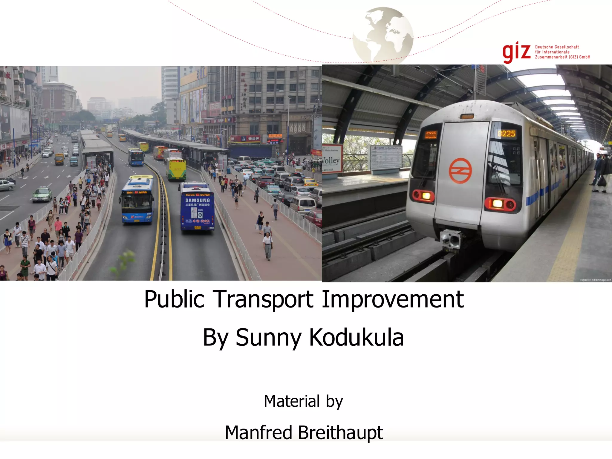 Public transport improvement | PPT