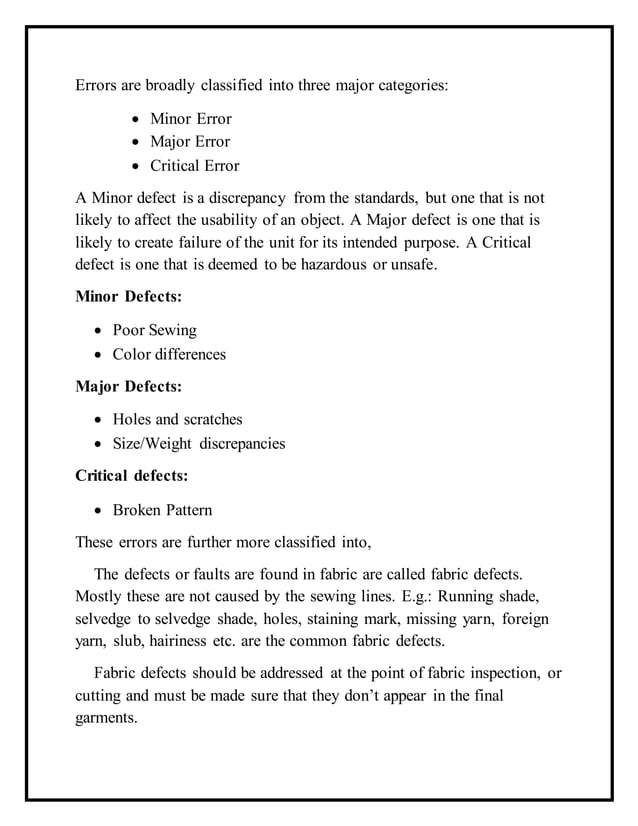 Reduce reuse and rejection of garments and orders of apparel industry ...