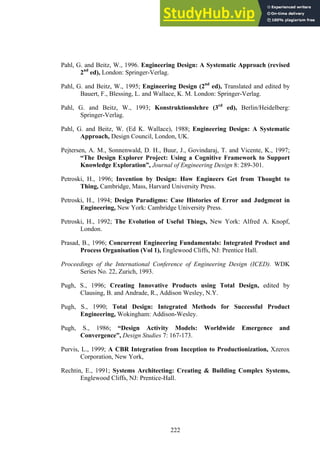 03 Refs to thesis INNOVATIVE MECHANICAL DESIGN WITH A CASE STUDY OF ...