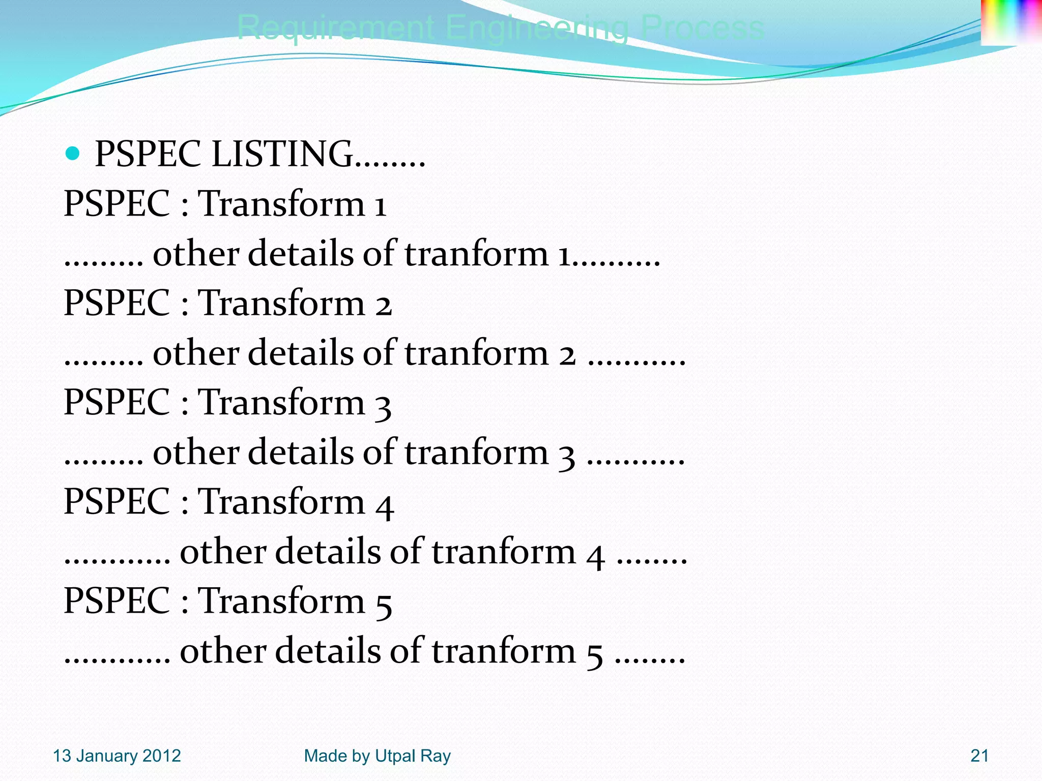 03 requirement engineering_process | PPTX | Operating Systems | Computer Software and Applications