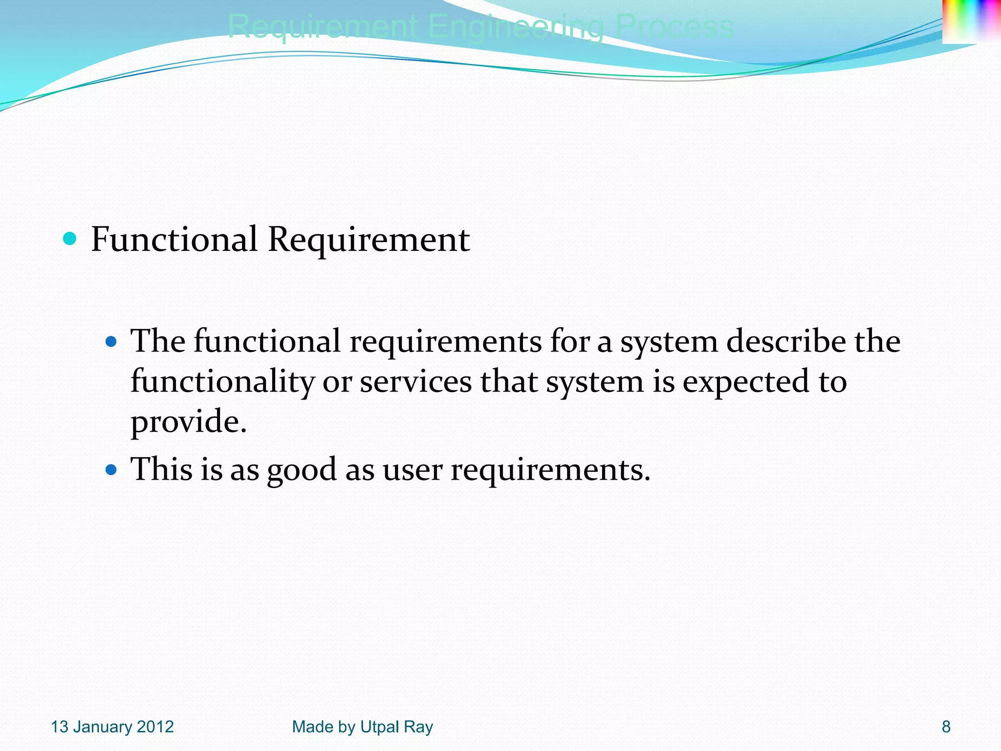 03 requirement engineering_process | PPTX | Operating Systems | Computer Software and Applications