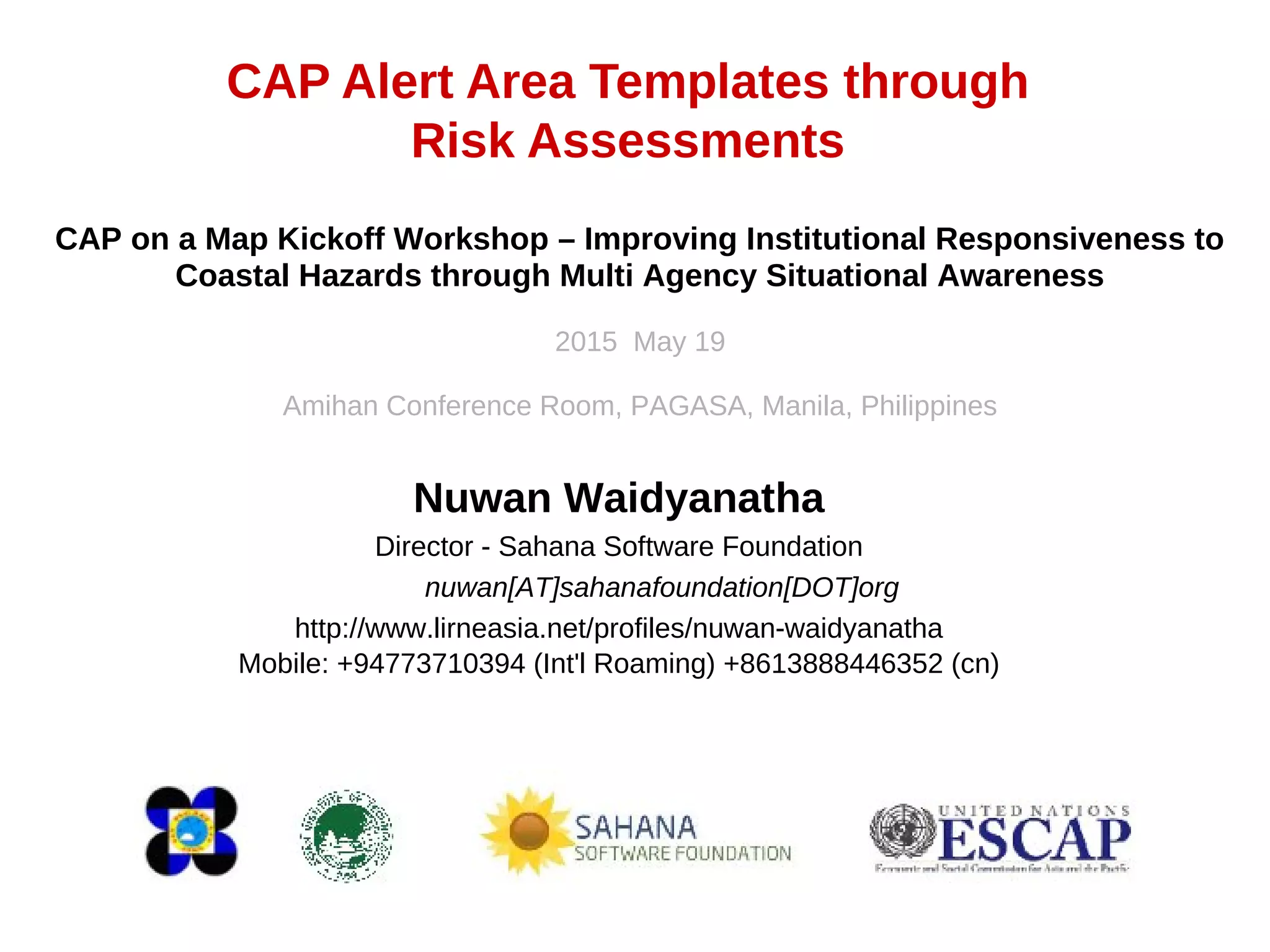 Risk assessment for CAP area templates | PDF