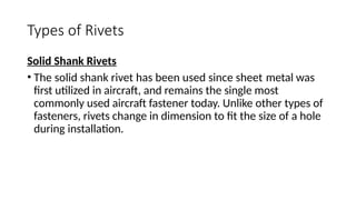 TYPE OF RIVETS USE IN AVIATION/AIRCRAFT.pptx