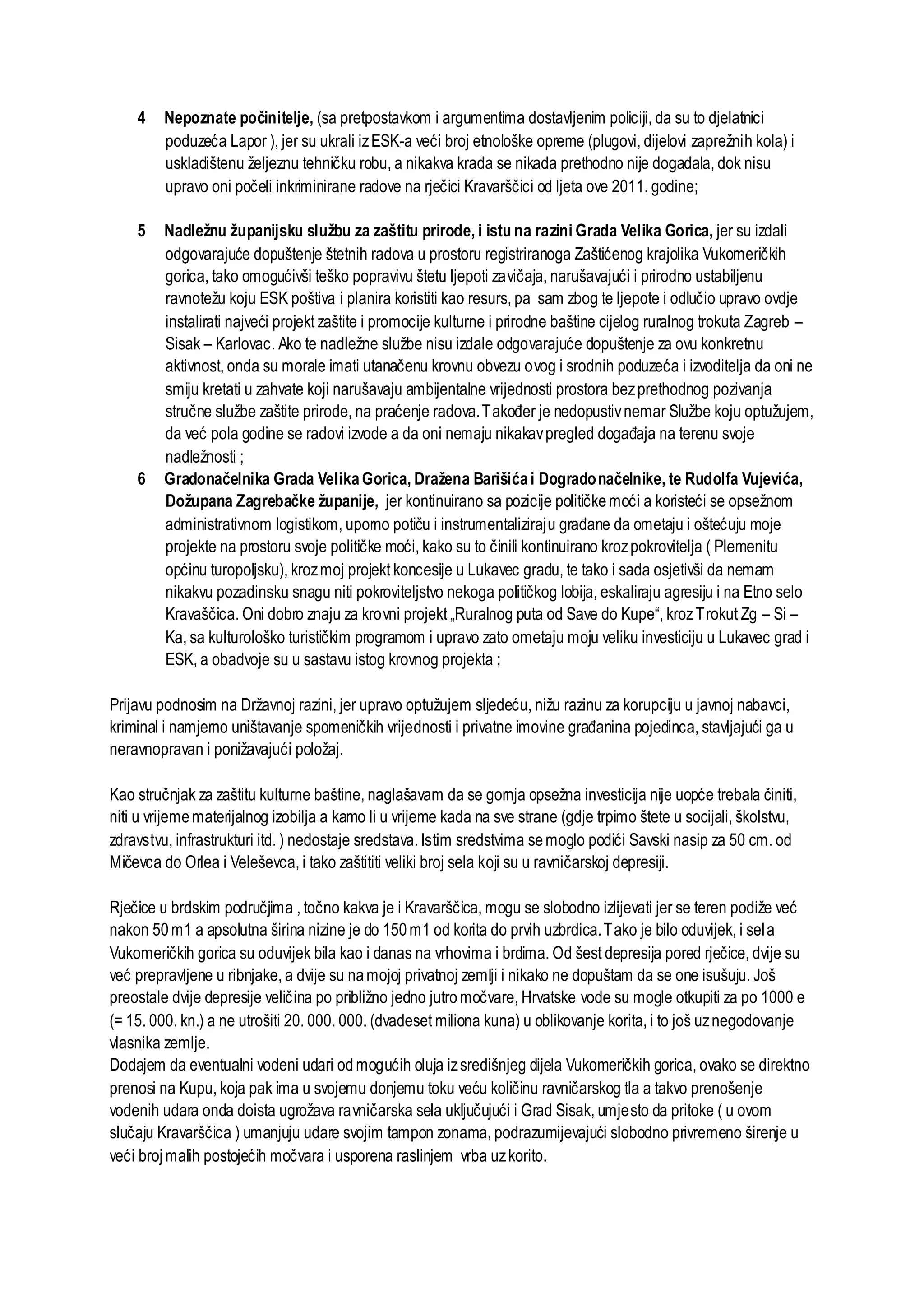 Regulacija potoka Kravarščice | PDF