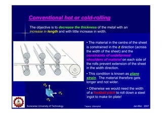 03 rolling of metals | PDF