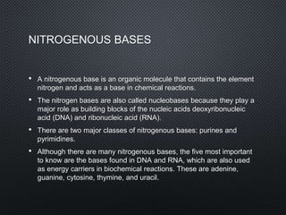 Biochemistry of DNA Structure | PPTX