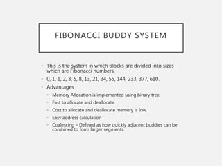 Kernel Memory Allocation, Review of Relocation & Program Forms | PPTX